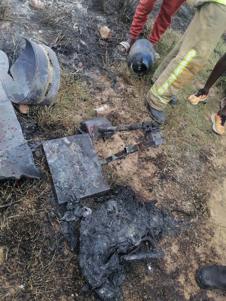 Vehicle reduced to shell after gas cylinder explosion in Bulawayo - herald