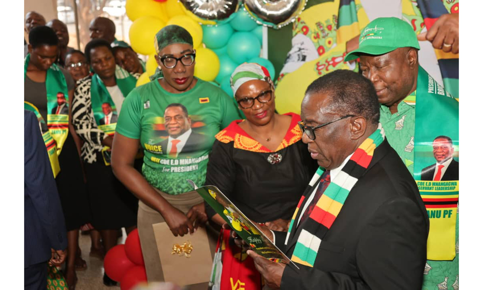Zanu PF staff members celebrate President's birthday - herald