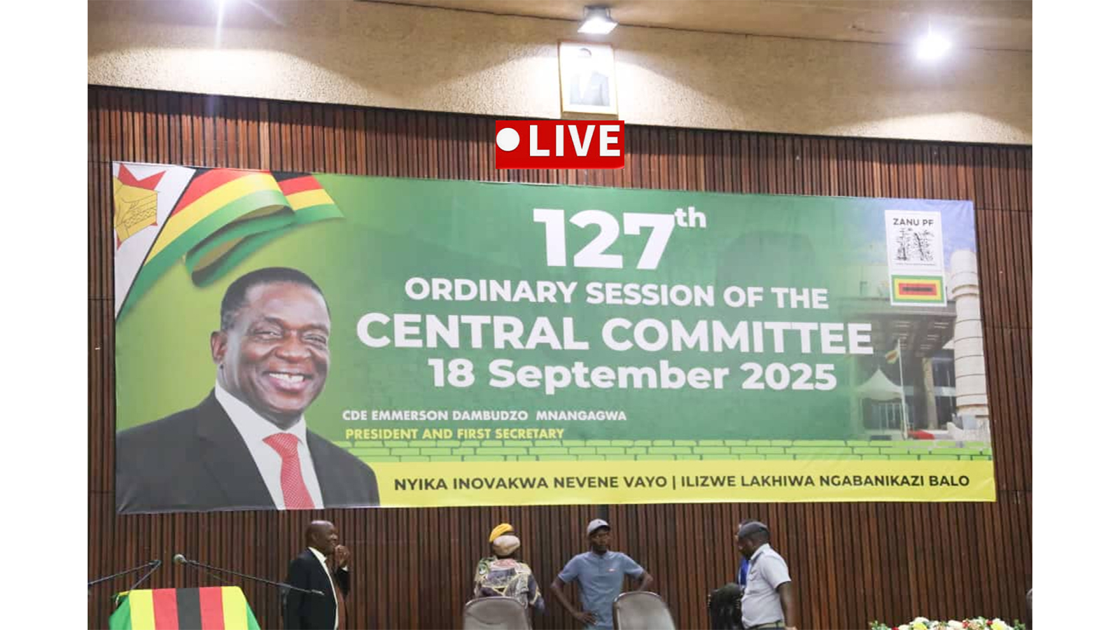 Zanu PF Central Committee meeting on today - herald