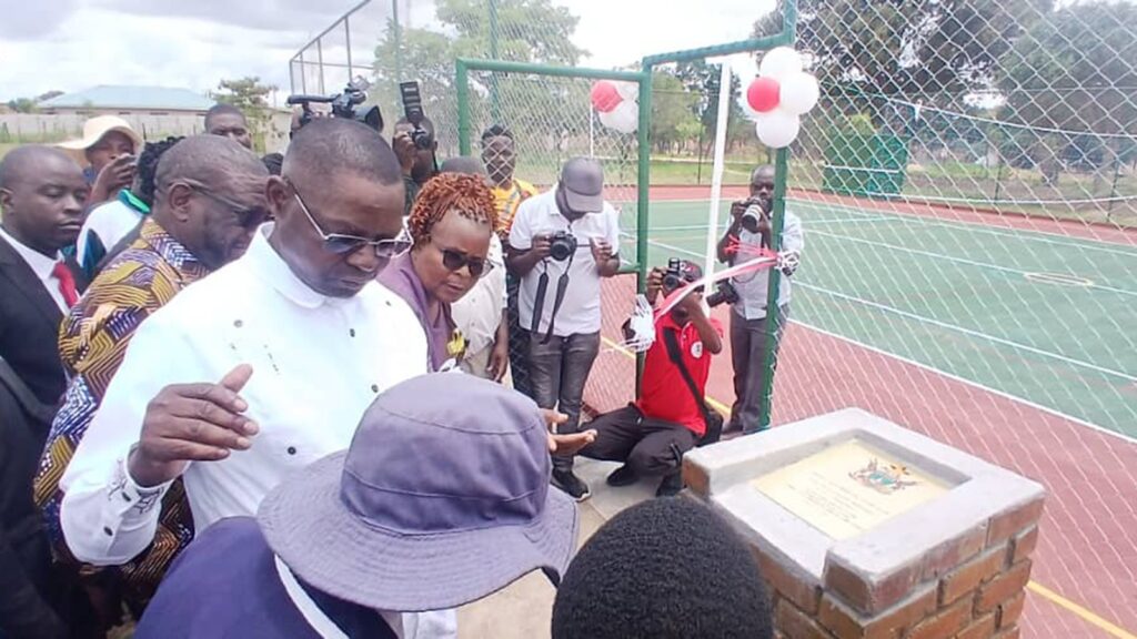 Min Sanyatwe commissions multipurpose sports facility at Juru Primary ...