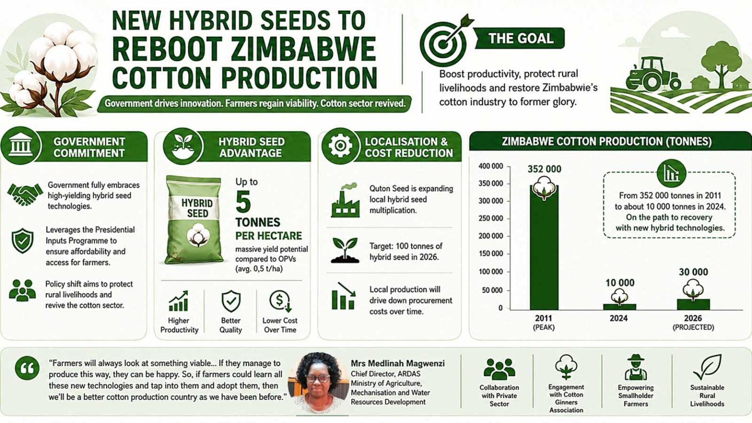 New hybrid seeds to reboot Zimbabwe cotton production – herald
