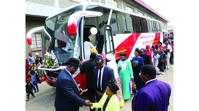 Church fulfils founder’s vision...Commissions bus in style - herald