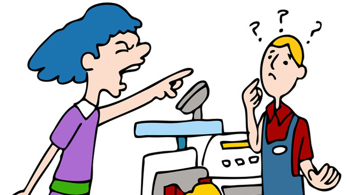 The effects of a rude customer on business - herald