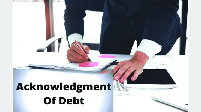 Understanding use of acknowledgement of debt – herald